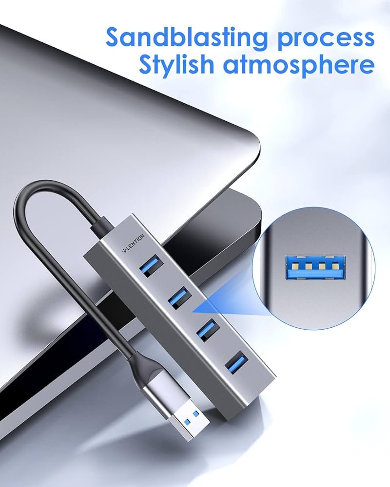 LENTION USB 3.0 Hub with 4 Type A Ports - Victory Store
