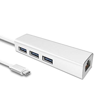 Type c to 3 Port Hub With Giga Lan - Victory Store