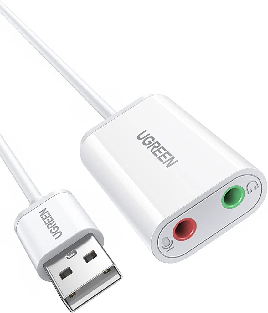 Ugreen 30143 USB 2.0 External 3.5 mm Sound Card Adapter - Victory Store