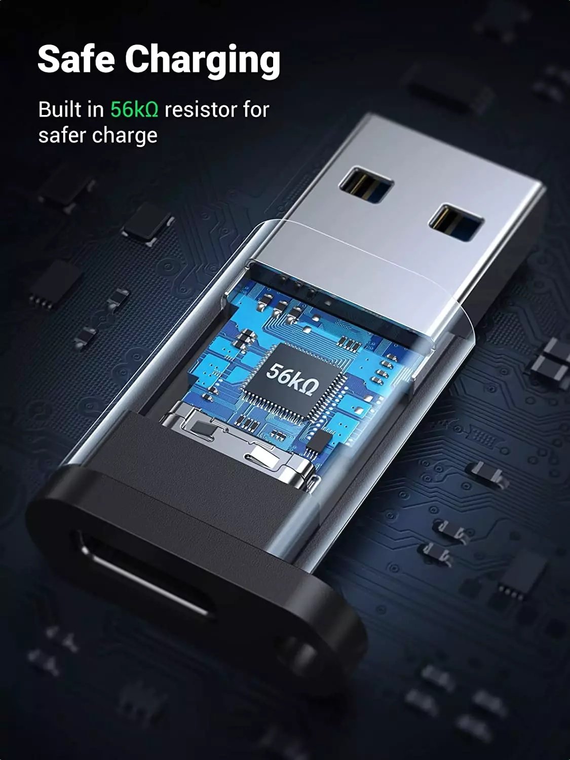 UGREEN 50533 USB 3.0 to USB-C Adapter - 5Gbps Female Type-C Converter