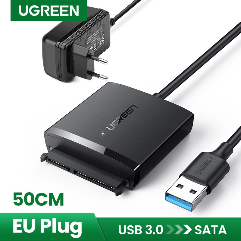 Ugreen 60651 Sata to USB Adapter Cable for Hard Drive HDD SSD 2.5/3.5 ...