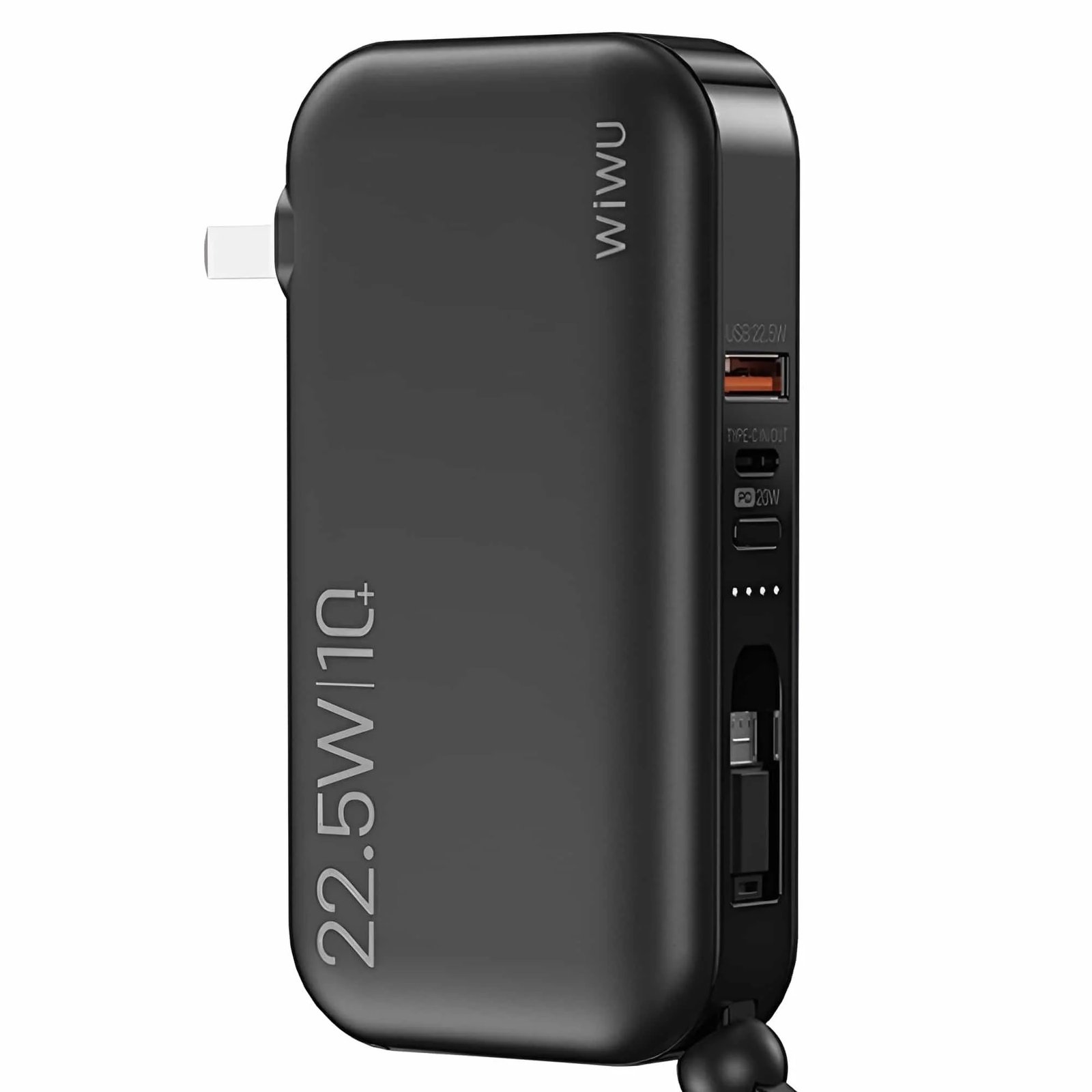 WIWU JC-23 3in1 22.5W 10000mAh Quick Charger Power Bank With Built In ...